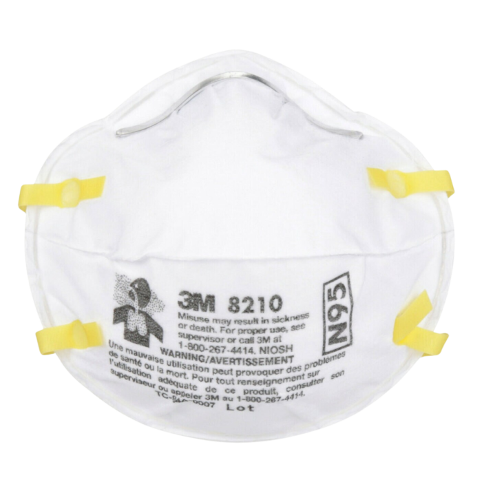 Particulate Respirator N95 (20pcs/box), 3M™ 8210 for Respiratory Protection